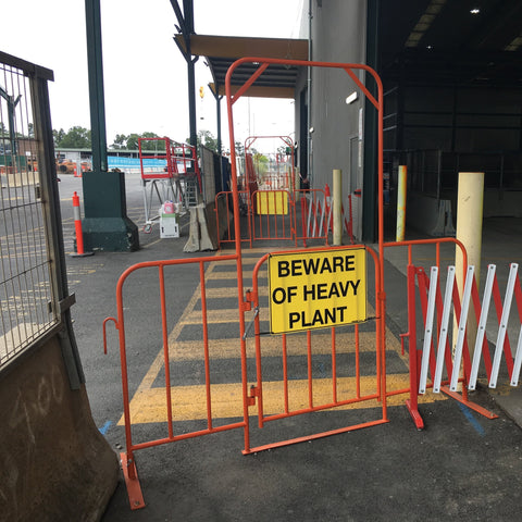 25m Pack of Orange Crowd Control Barriers - Only $724.68 – Temp Fence ...