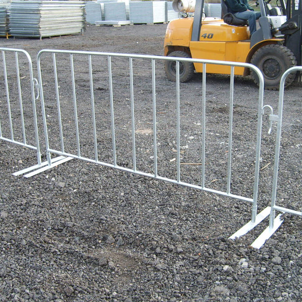 Galvanised Crowd Control Barrier for Sale – Temp Fence Super Store
