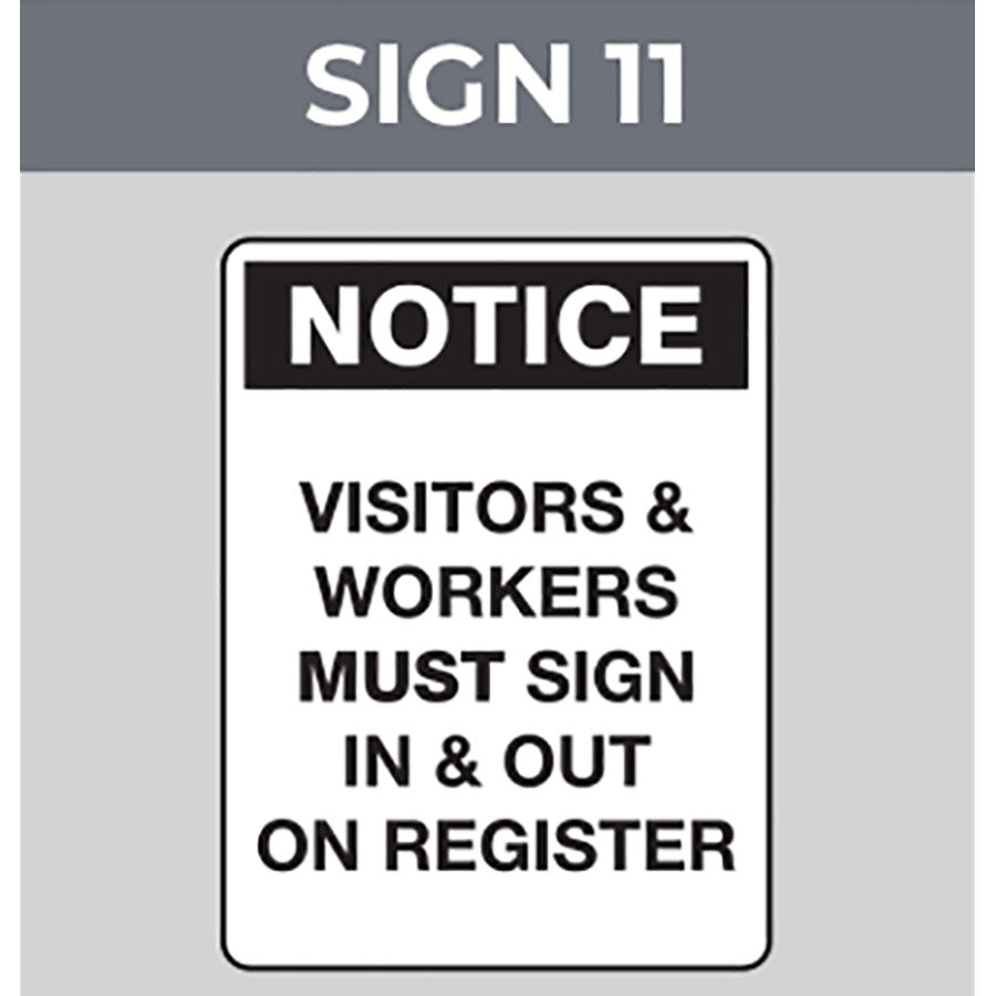 Safety Signage Sales Online - Size 450 x 300mm – Temp Fence Super Store