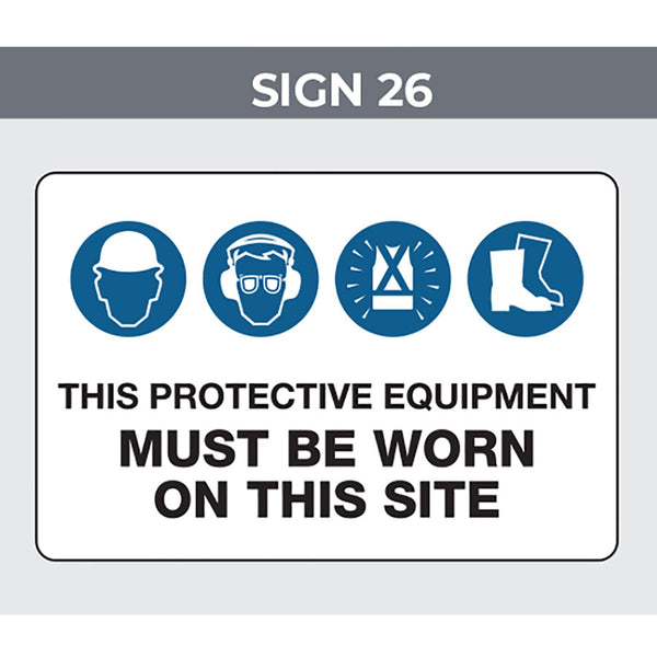 Safety Signage Sales Online - Size 900 x 600mm – Temp Fence Super Store
