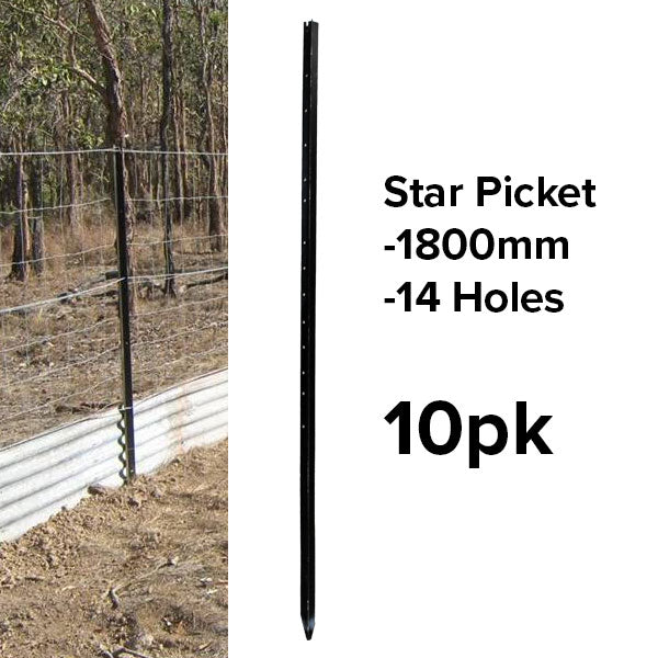 Star Pickets (Black) for Sale – Temp Fence Super Store