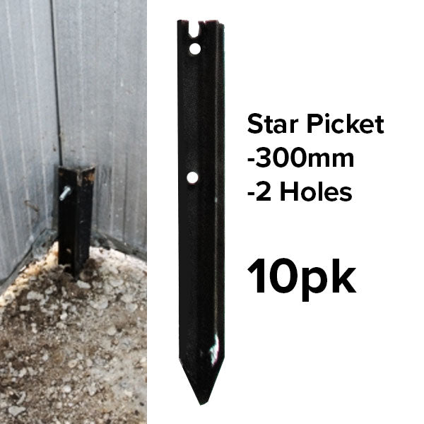 Star Pickets (Black) for Sale – Temp Fence Super Store