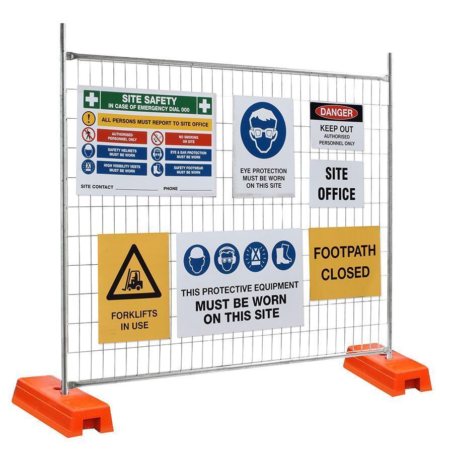 Safety Sign - Pedestrian access - for Sale – Temp Fence Super Store
